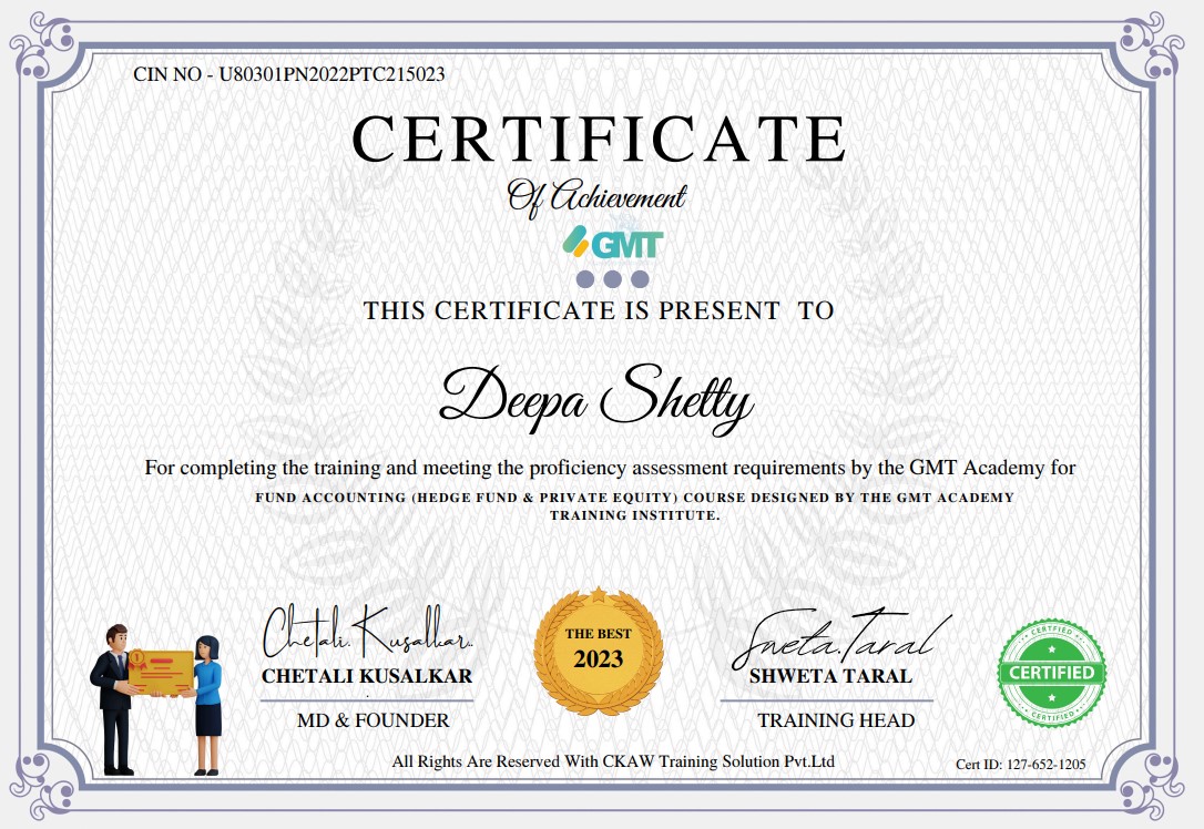 Certification in Investment Banking Operation